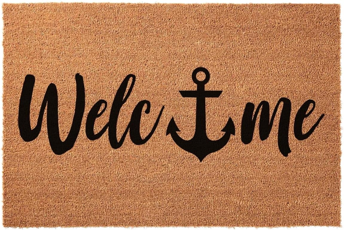 32*20inches Doormat Anchor Welcome On Board Door Mat Entryway Mat with ...