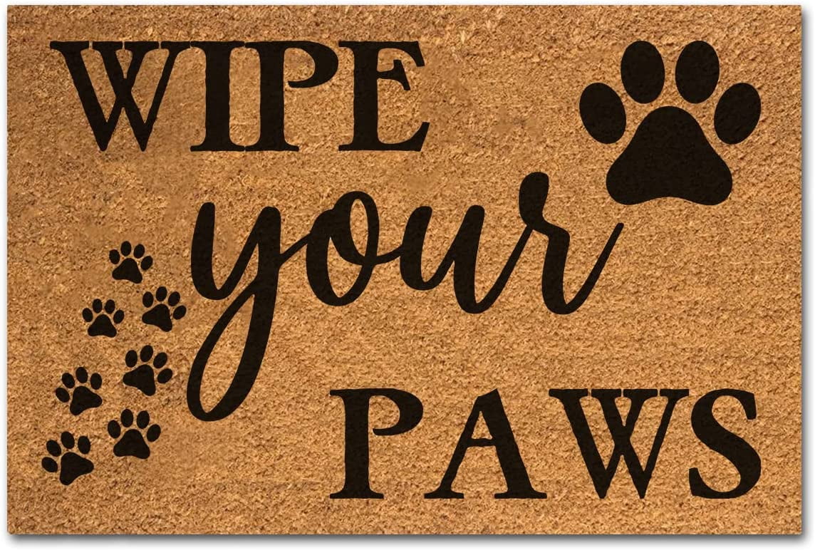 32*20inches Doormat Wipe Your Paws Front Door Mat Entryway Mat with ...