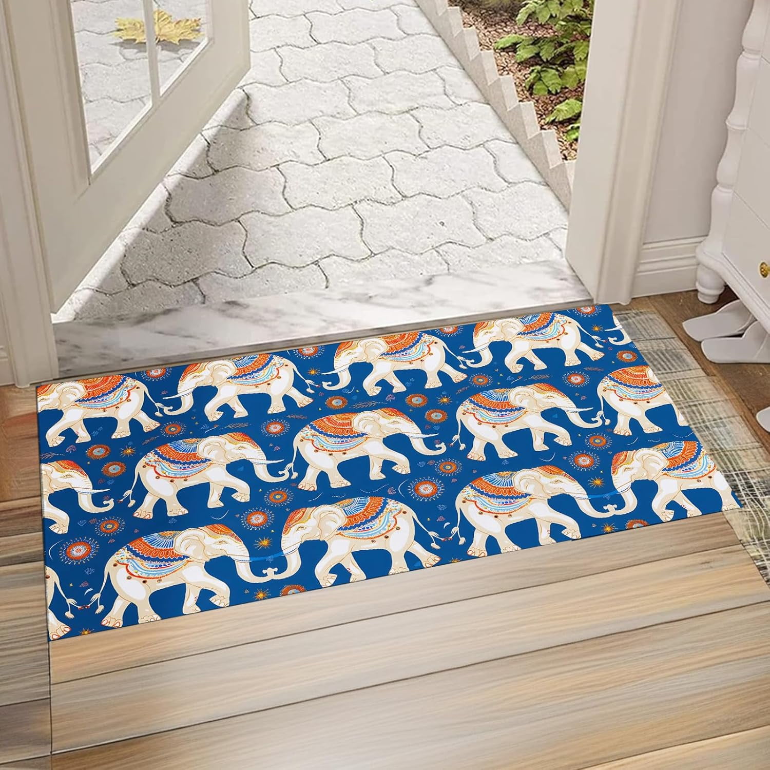 32*20inches Elephant Front Door Mat Entrance, Indoor Door Mat, Non ...