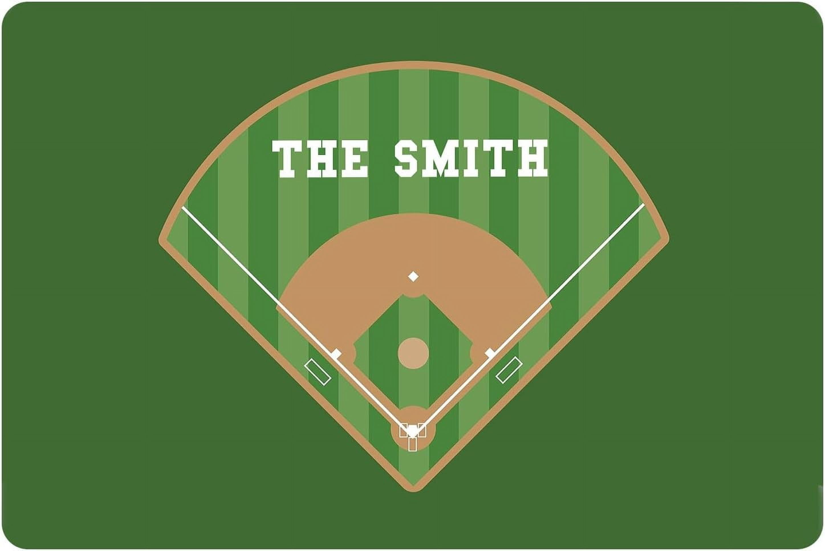 32*20inches Personalized Baseball Doormat, Baseball Field Welcome Front ...