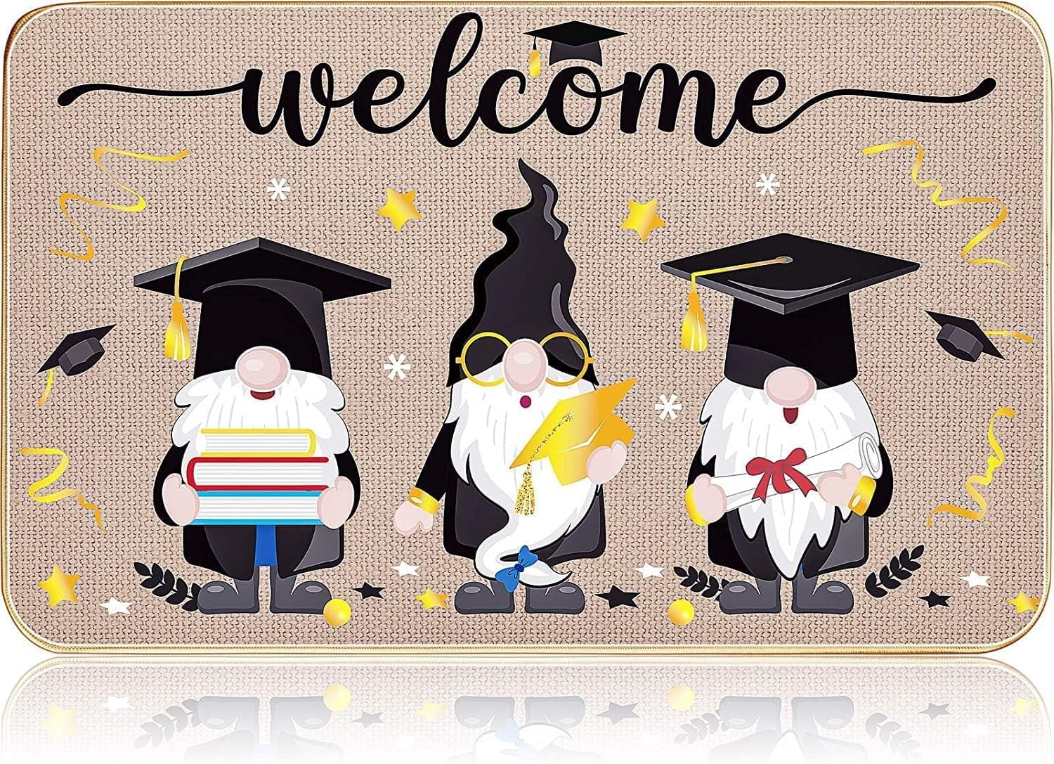 32*20inches Rustic Doormat Entrance Congrats Graduation Doormat Welcome ...