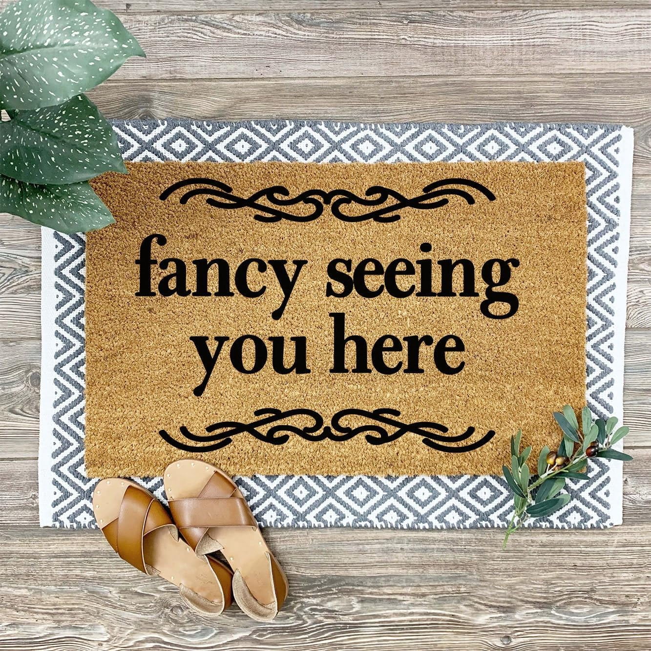 32*20inches Want to See You Here Welcome Mat Funny Doormat Home Gift ...