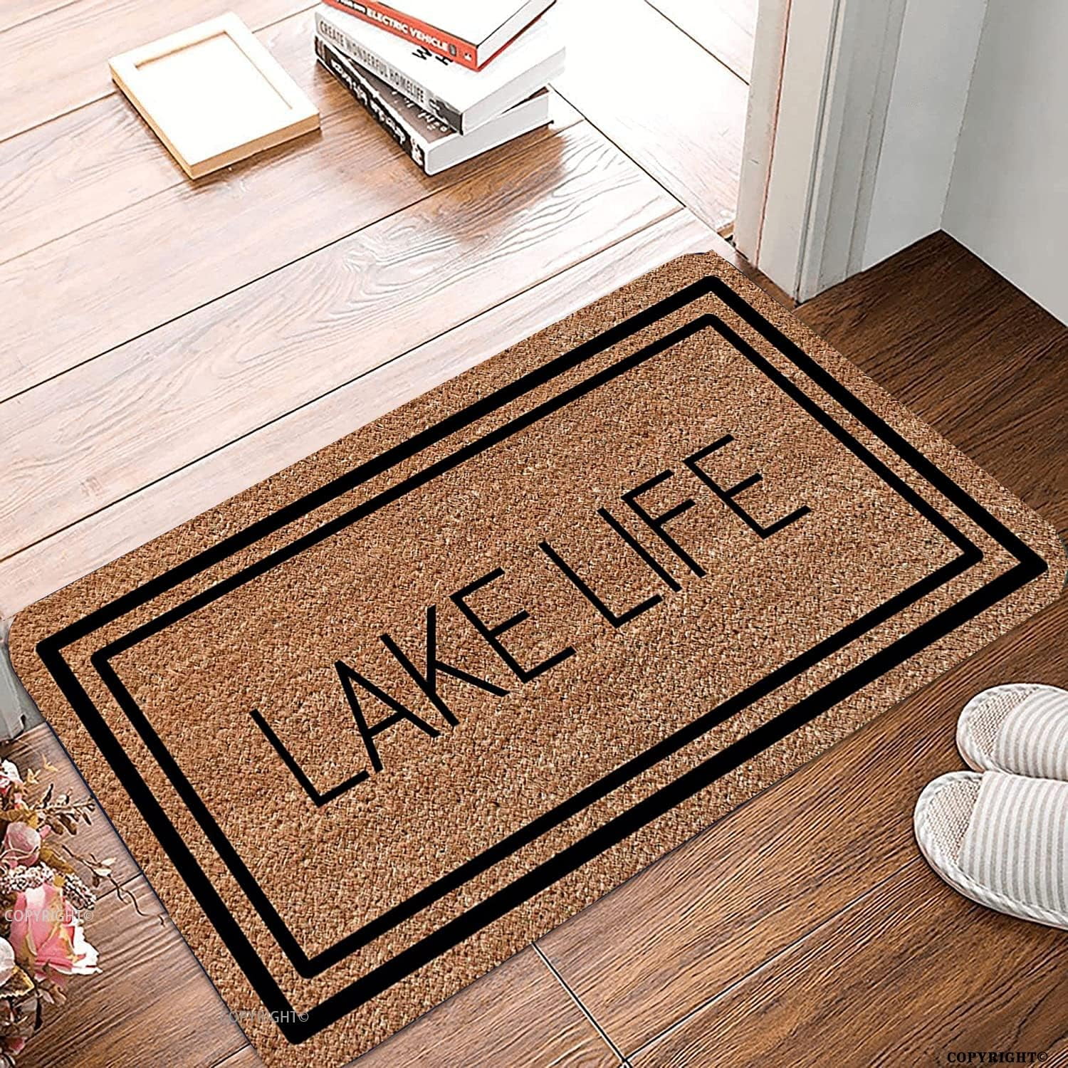 32*20inches Welcome Mats for Front Door Entry Lake Life Doormat Non ...