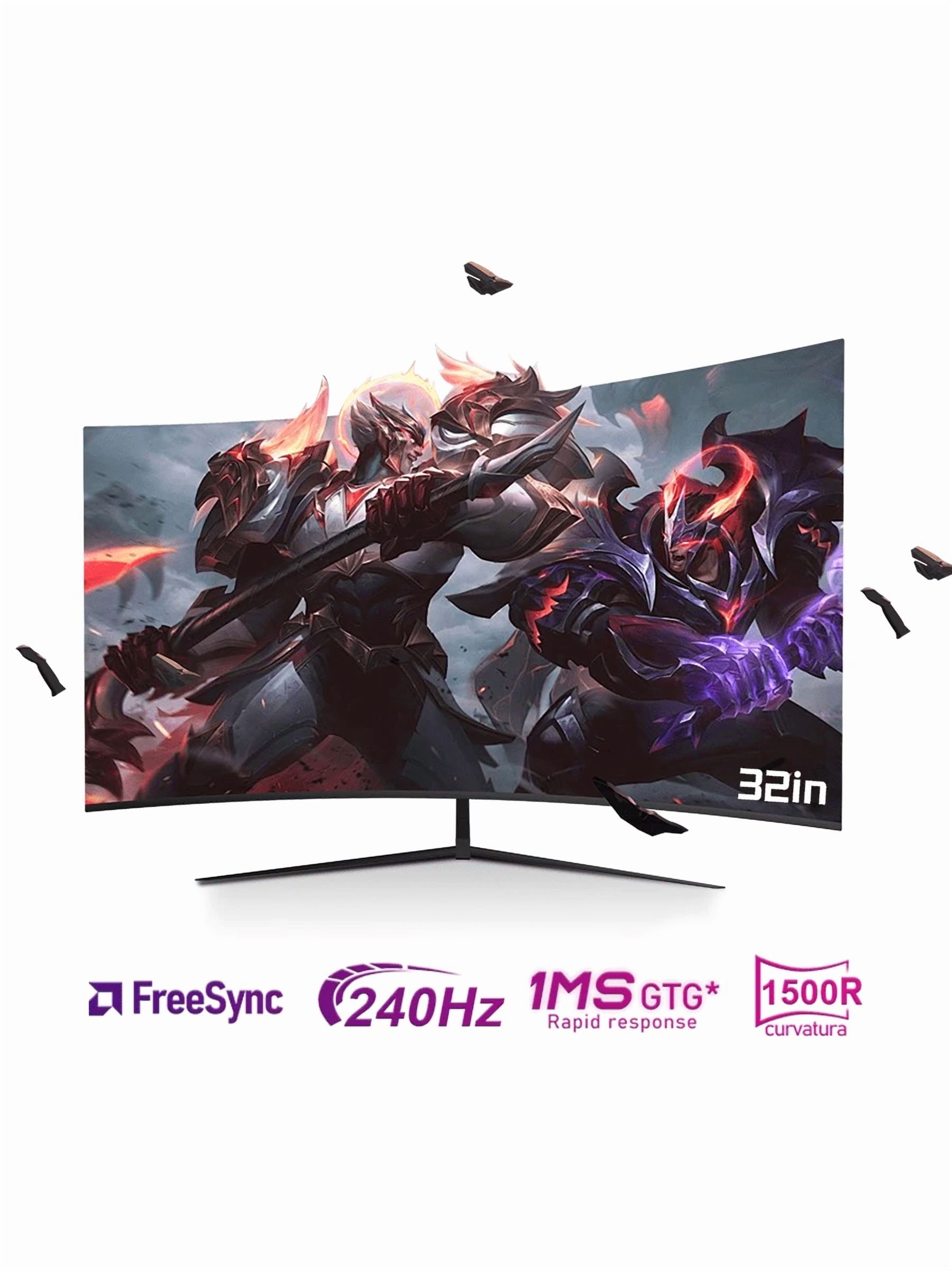 32/27/24.5 Inch Curved Monitor, 1500R Ultra Clear Display, 1MS GTG ...
