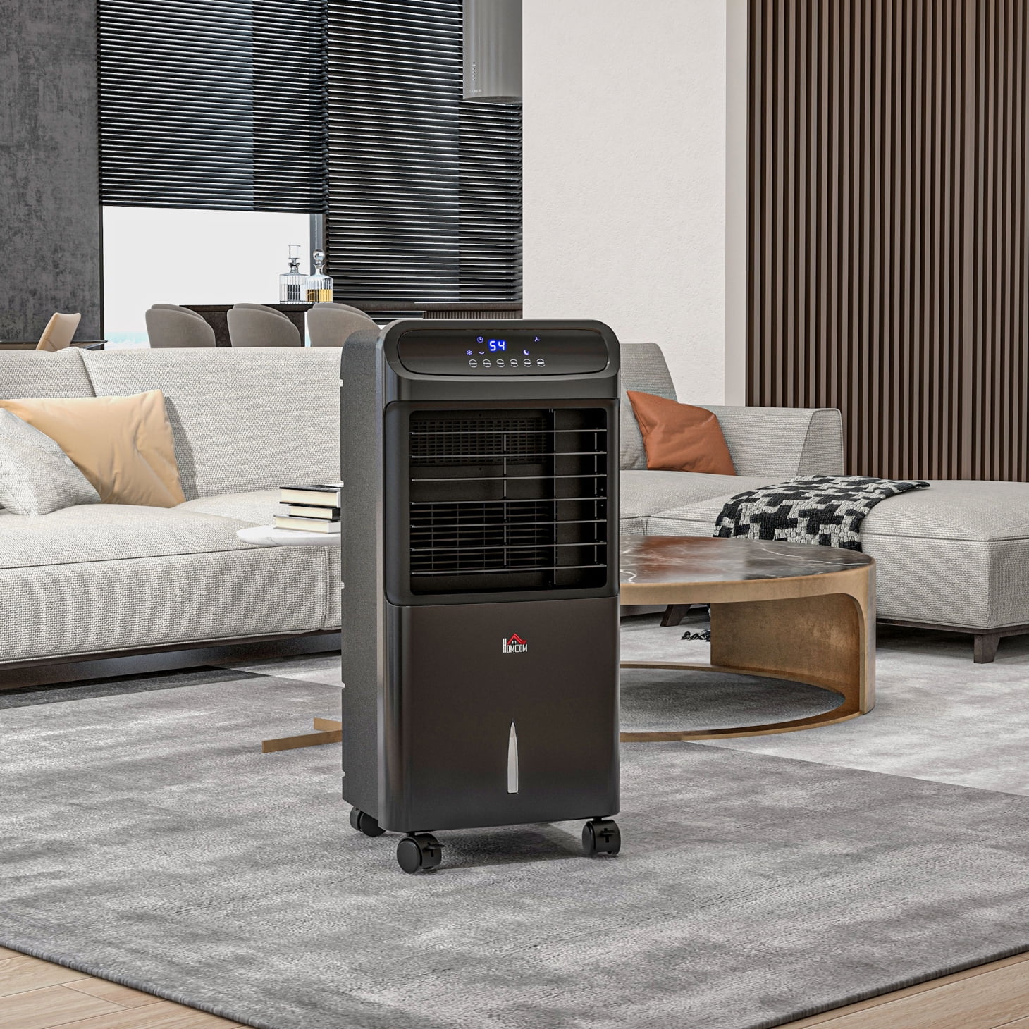 32” 3-In-1 Evaporative Air Cooler, Ice Cooling Fan with Humidifier and ...