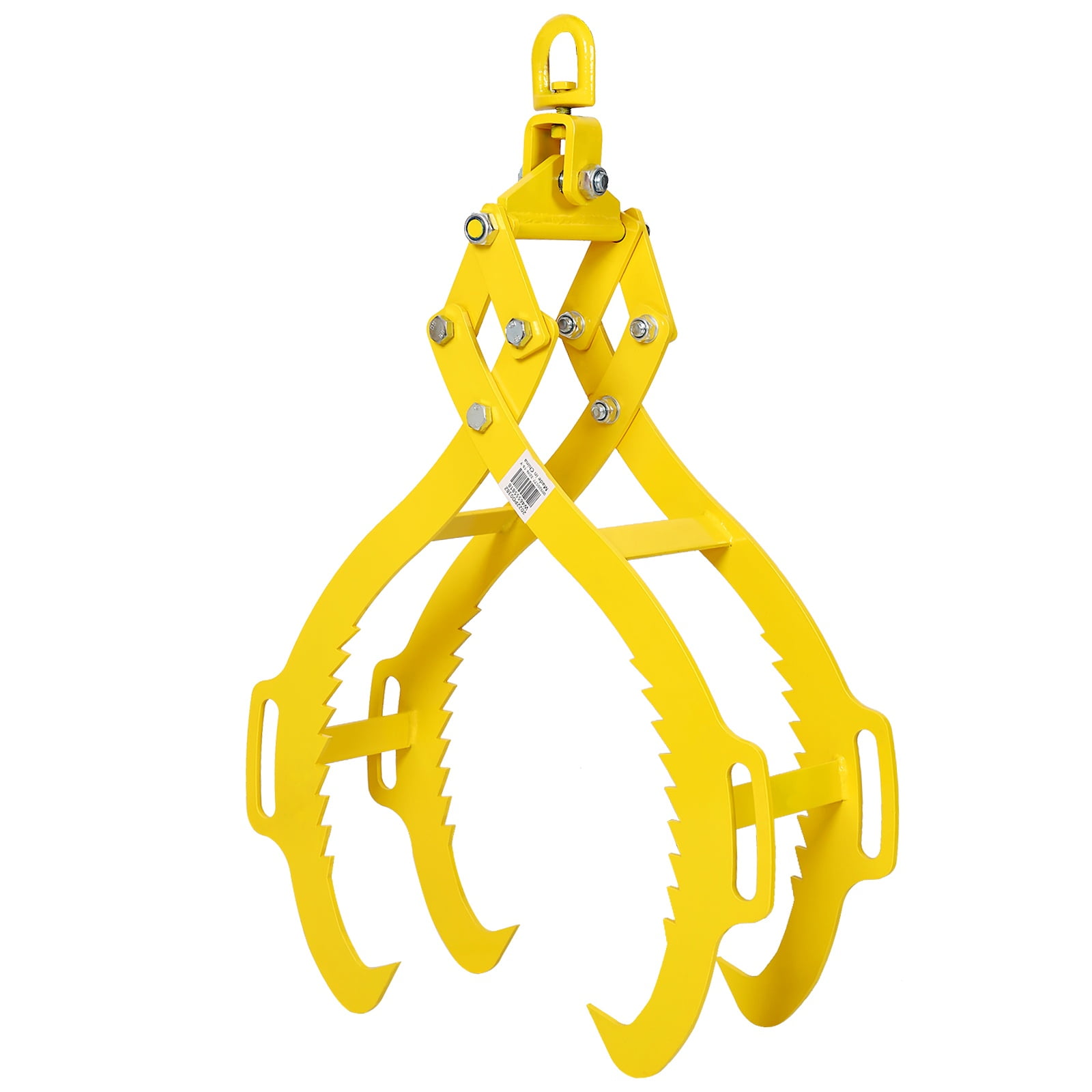 32" 4-Claw Logging Tongs, 3,300 lb Capacity Skidding & Lifting Grabber ...