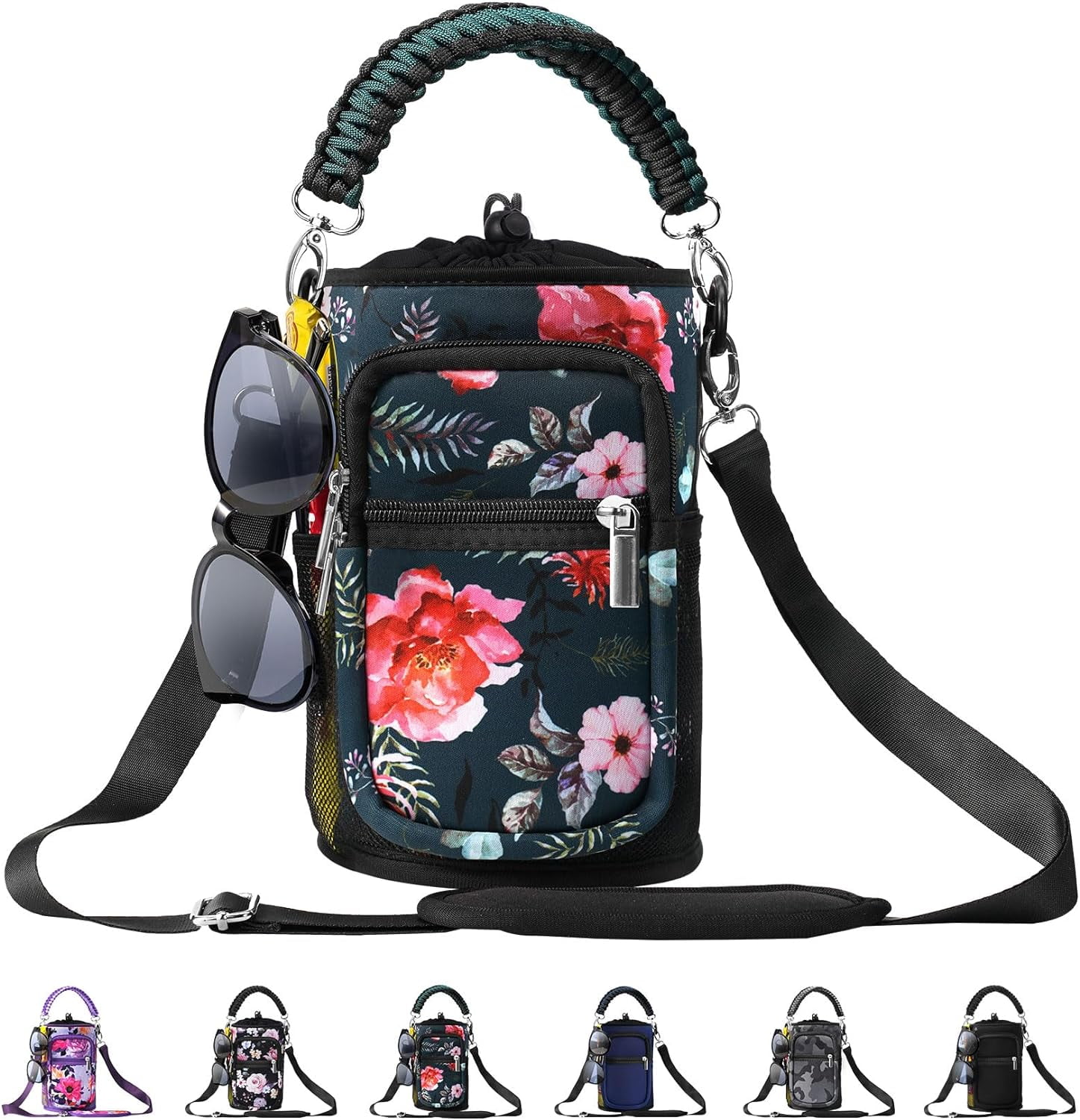 32/40/64/87/128 oz Water Bottle Carrier Bag, Neoprene Water Bottle ...
