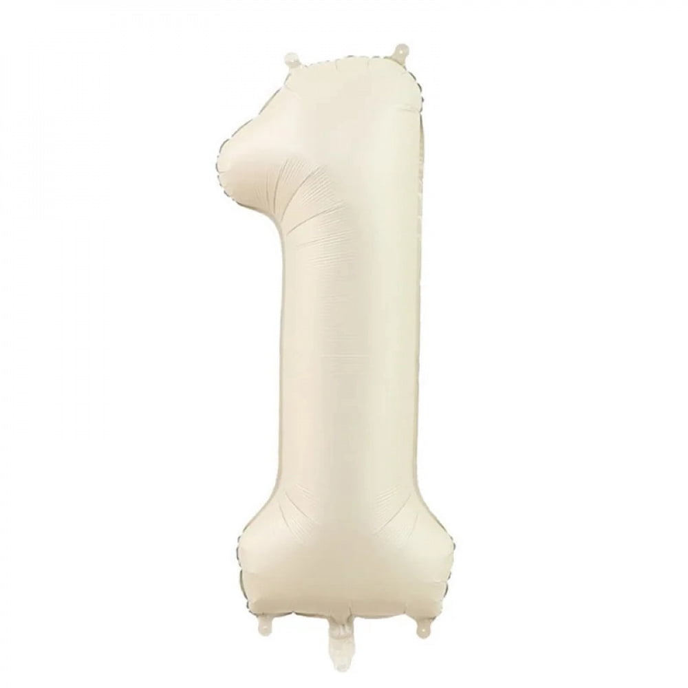 32/40Inch Cream Color Number Balloons 1-9 Large Digital Foil Helium ...