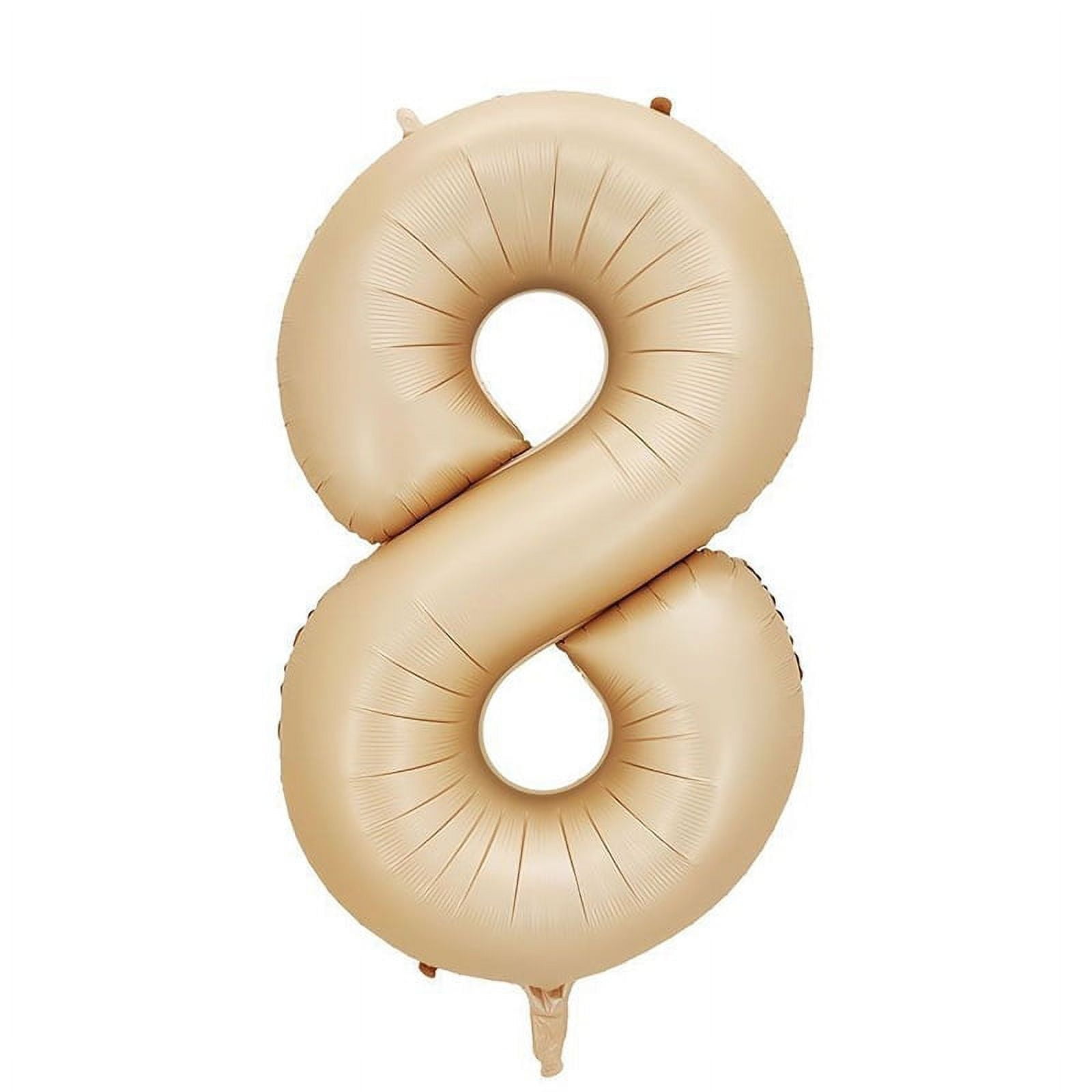 32/40Inch Cream Color Number Balloons 1-9 Large Digital Foil Helium ...