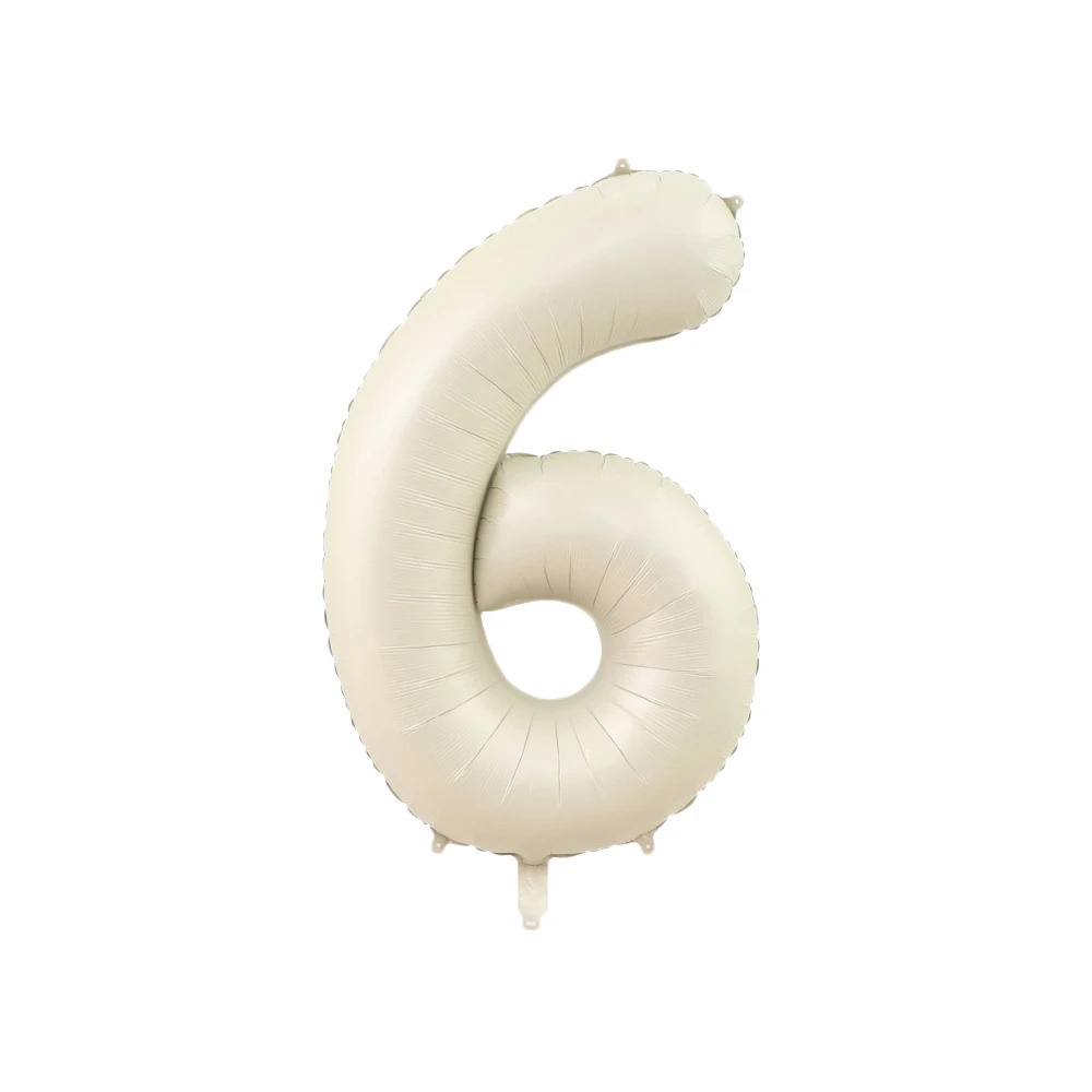 32/40inch Cream Caramel Color 1-9 Digital Balloon For Kids Birthday 30 ...