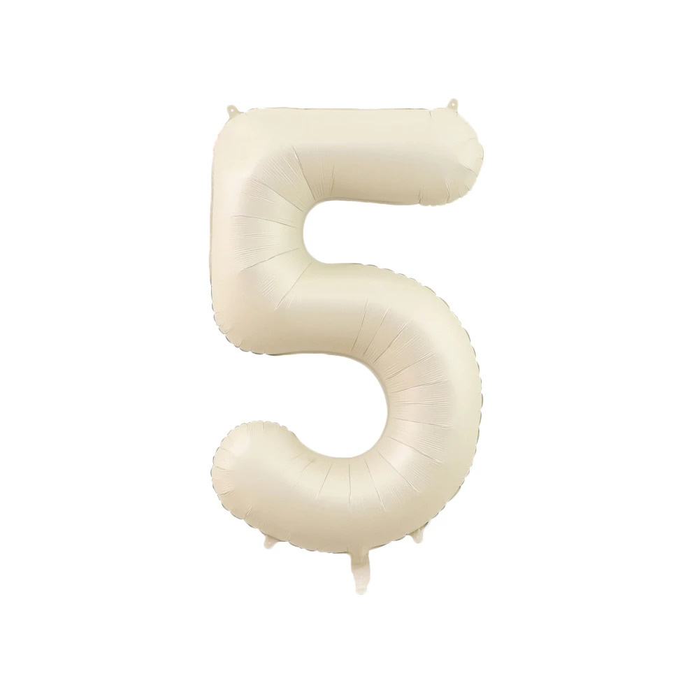 32/40inch Cream Caramel Color 1-9 Digital Balloon For Kids Birthday 30 ...