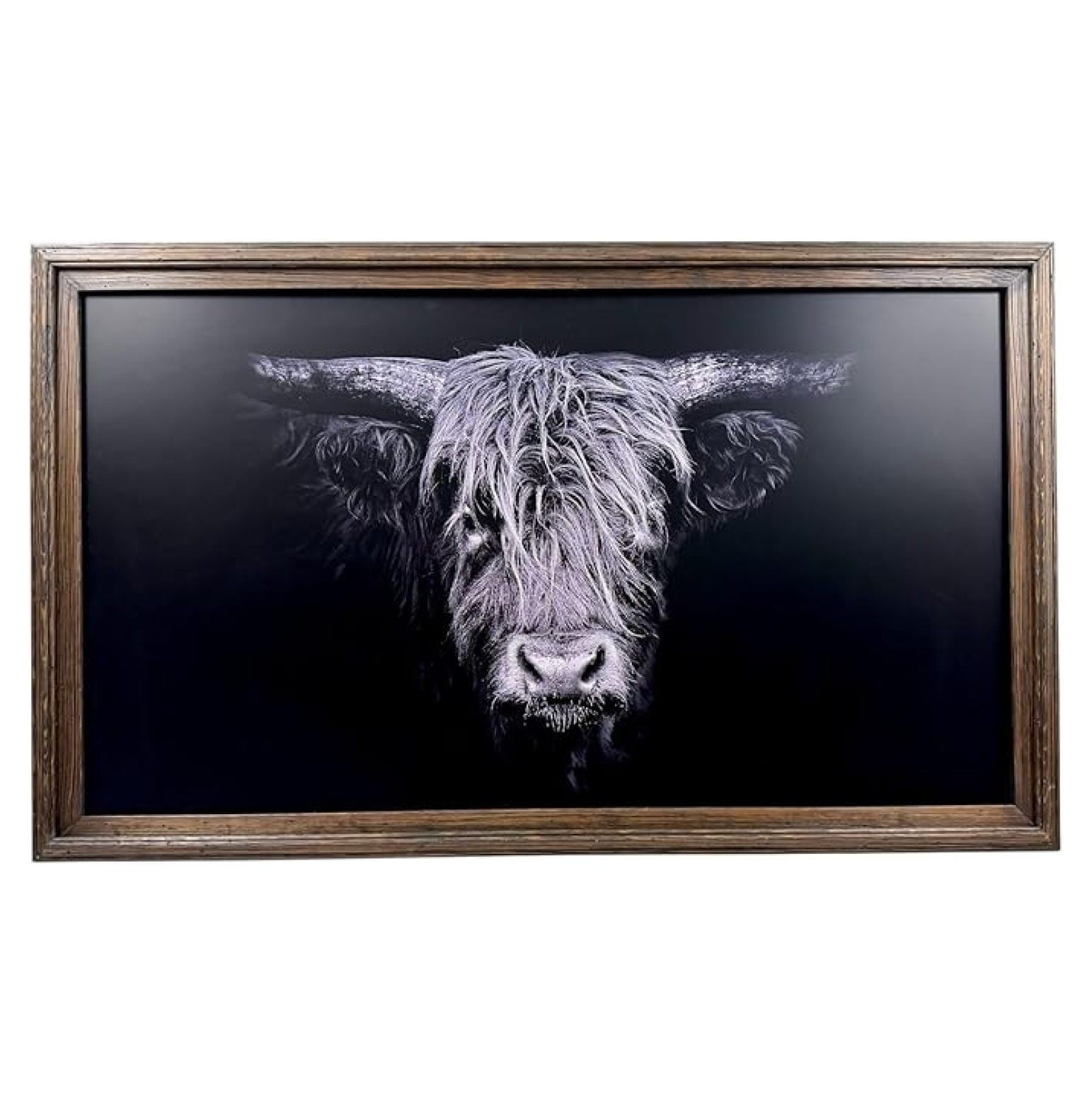 32,43,50,& 55 Inch TV frame for The Frame TV, Rustic Dark Wood Stain ...