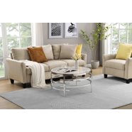 Free Shipping! Beautiful Mod Round Coffee Table, 40 Inch Diameter, Warm ...