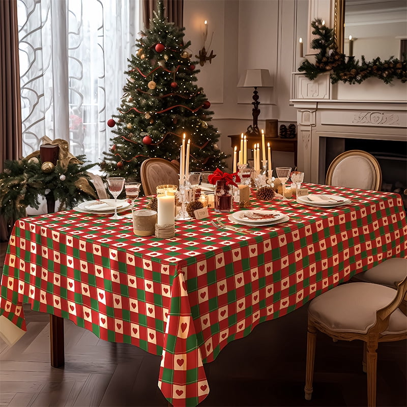 32" * 48" Nordic Ins Style Christmas Tablecloth, Round & Square Table ...