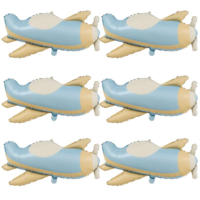 32" 4D Matte Plane Balloons Transportation Airplane Helicopter Supplies ...