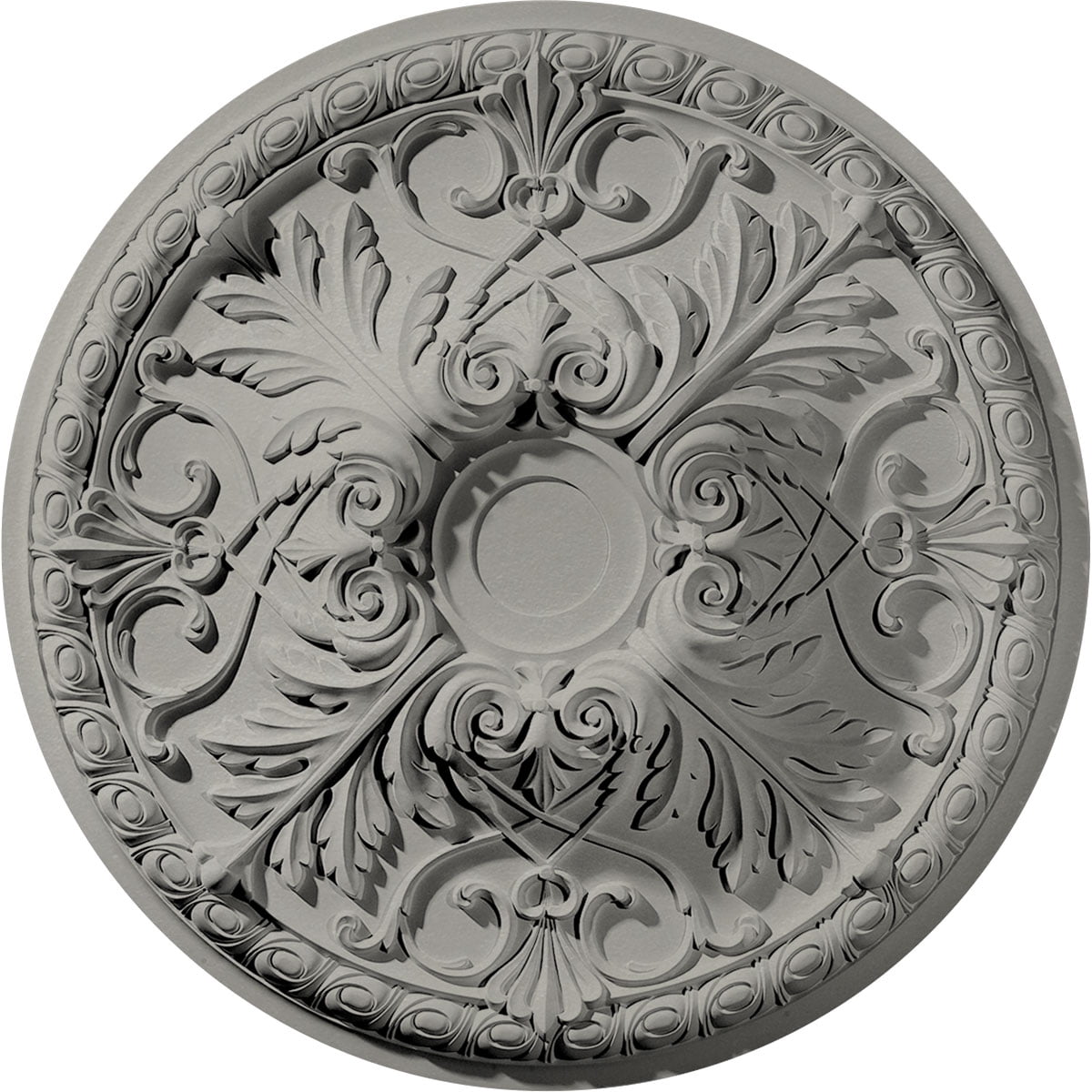 32 5/8"OD x 1 1/8"P Leslie Ceiling Medallion, Hand-Painted Frost ...