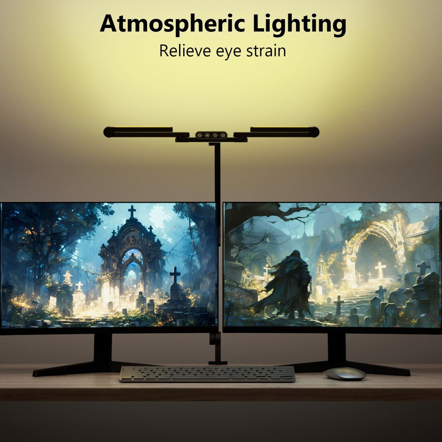32.5-Inch Adjustable Architect Desk Lamp – 5 LED Light Bars, 24W Bright ...