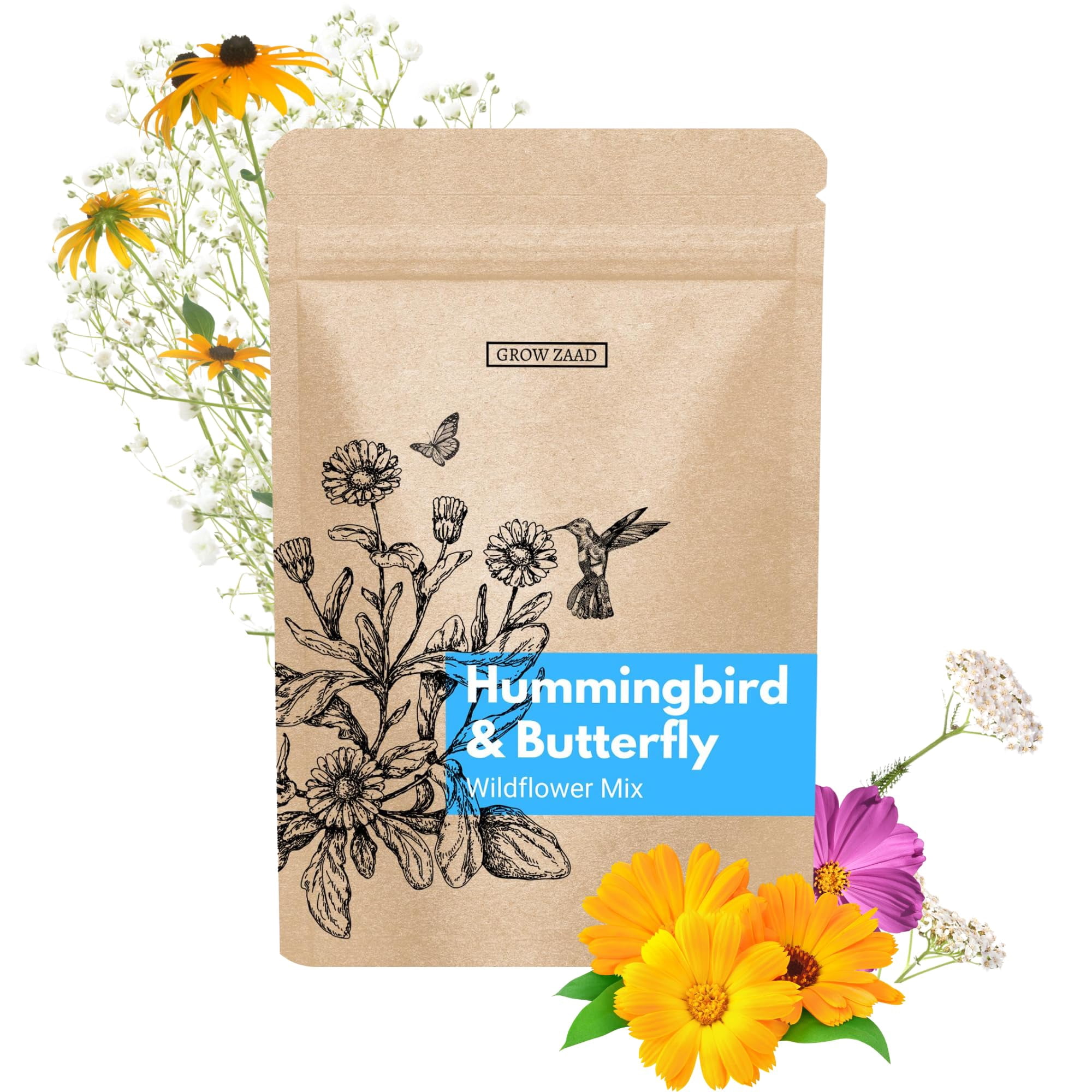32,500~ Seeds - Bird & Butterfly AFN1Wildflower Pollinator Mix ...