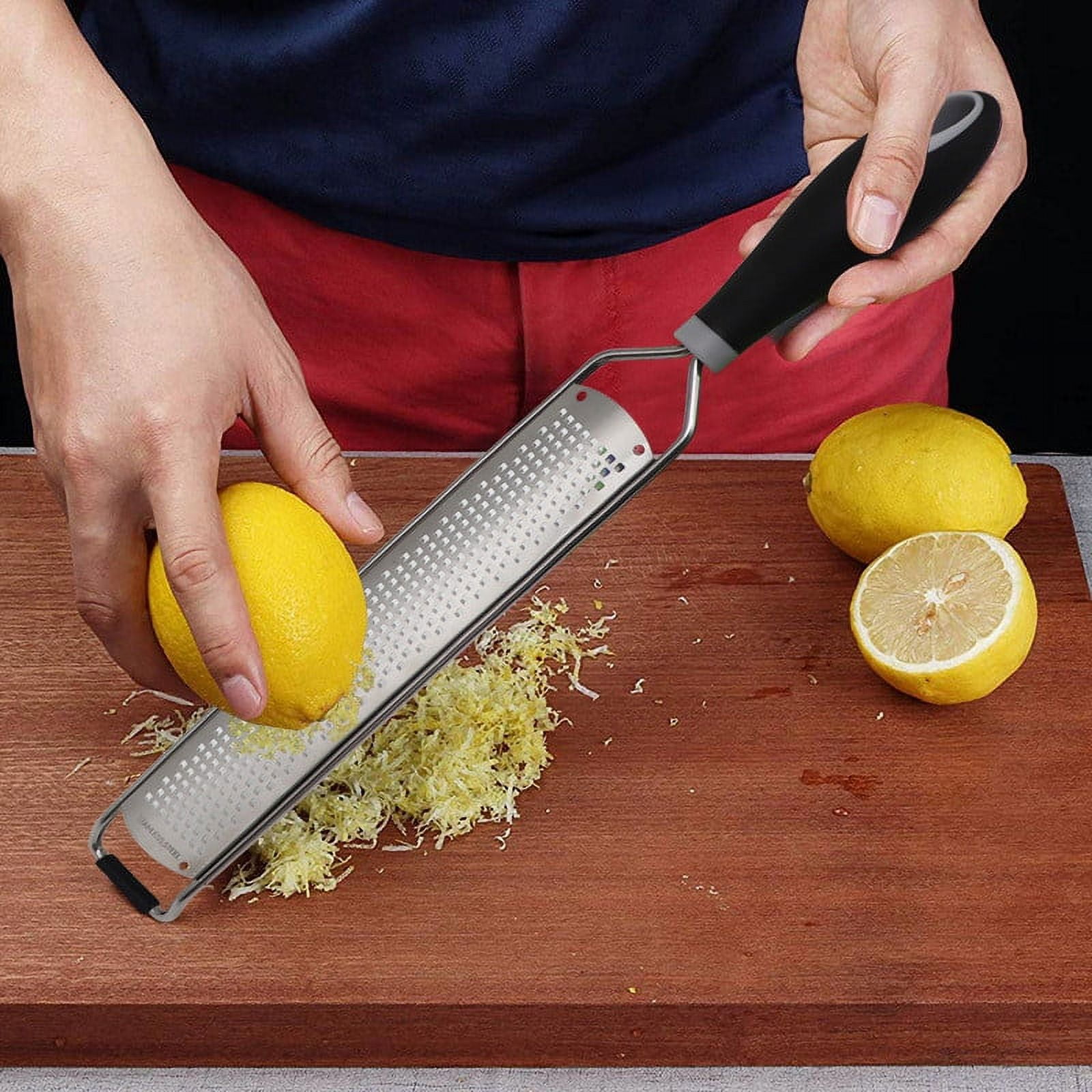 32.5cm Stainless Steel Long Flat Grater | Cheese, Lemon Zester, Carrot ...