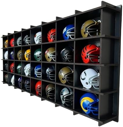 32 / 6 Color Mini Helmet Display Case,Mini Football Helmets,Football ...