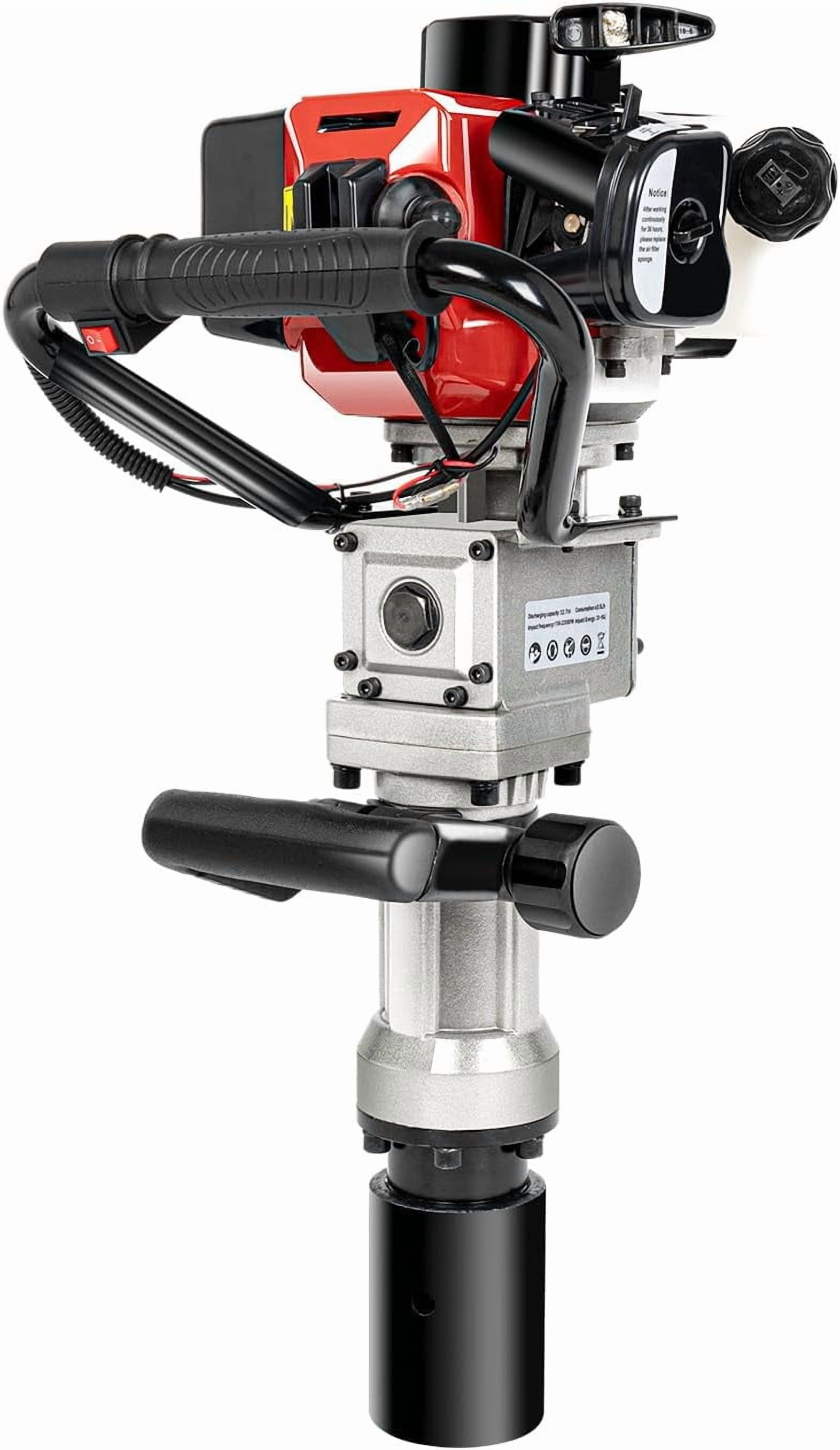 32.6CC 2-Stroke Gas Powered Post Driver,1.2HP Fence T Post Driver ...