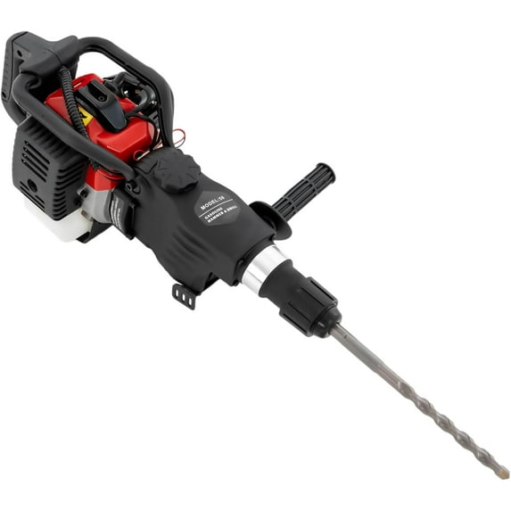 32.6CC Gasoline Hammer Drilling Machine, 3-in-1 2 Stroke Gas Powered ...