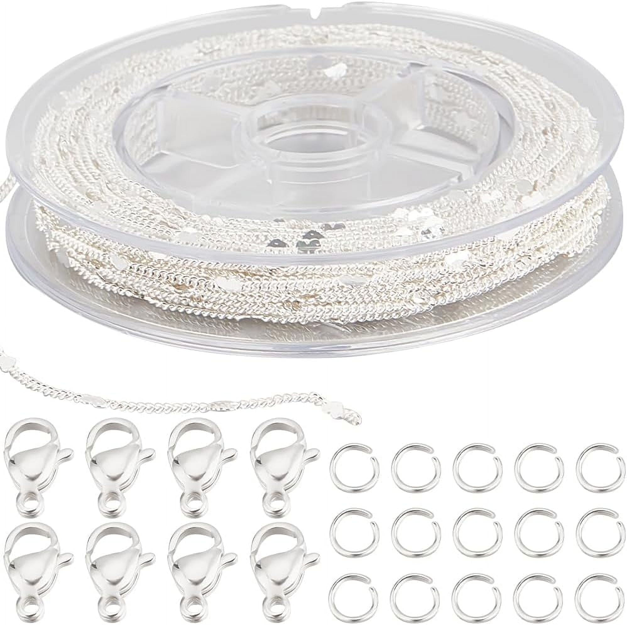 32.8 Feet/10M Brass Curb Chain Heart Link Chain with Lobster Clasp and ...