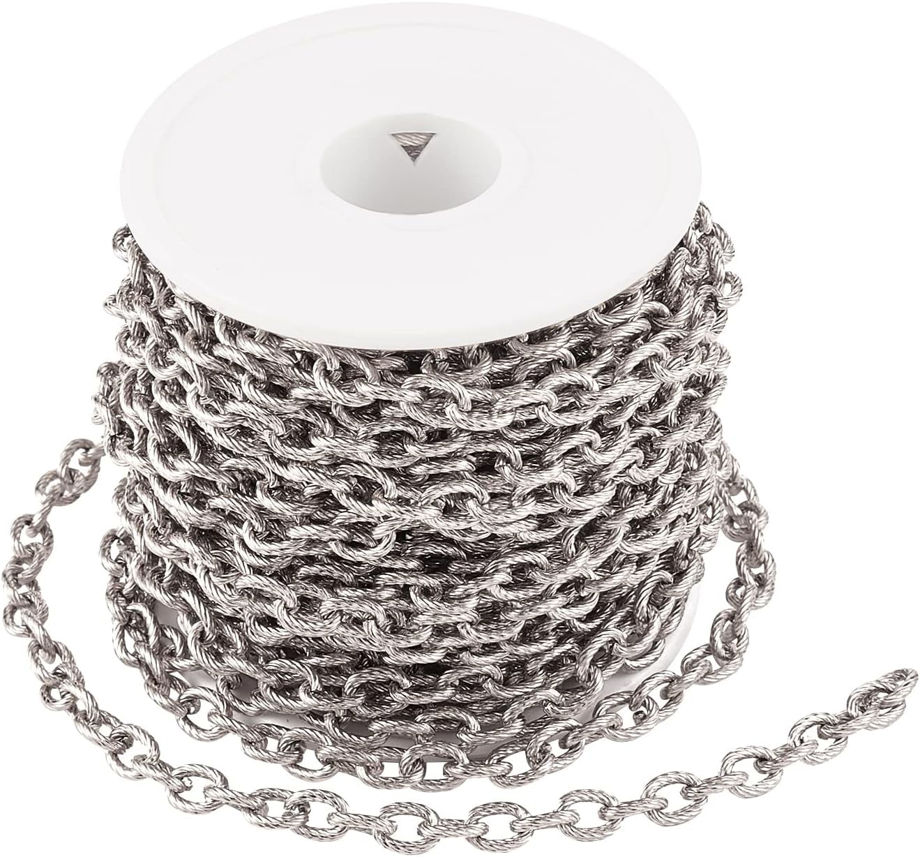 32.8 Feet 10M Cable Chains Necklace Link Stainless Steel Color Cable ...