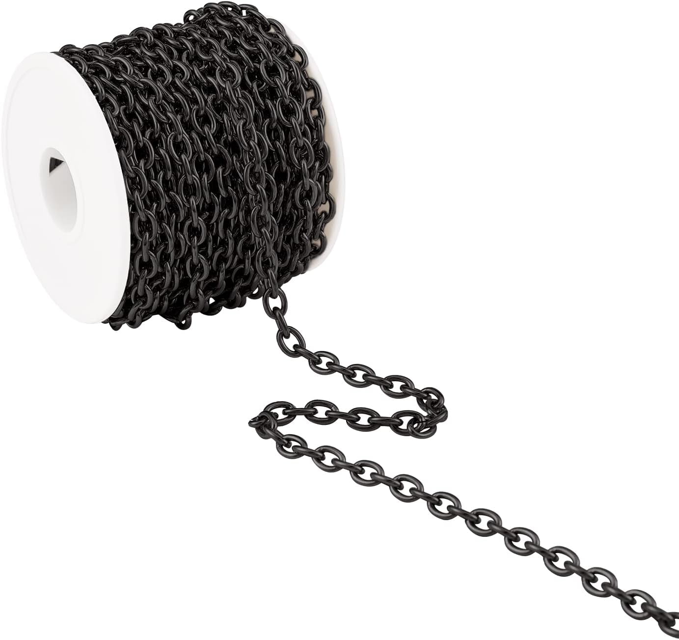 32.8 Feet 10M Stainless Steel Cable Chains Black Cable Necklace Chains ...