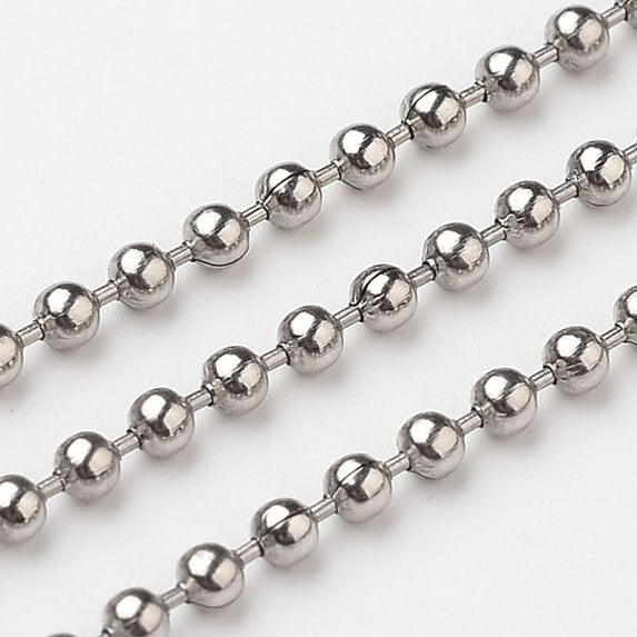 32.8 Feet(10m) 304 Stainless Steel Ball Chains DIY Craft Chain with ...