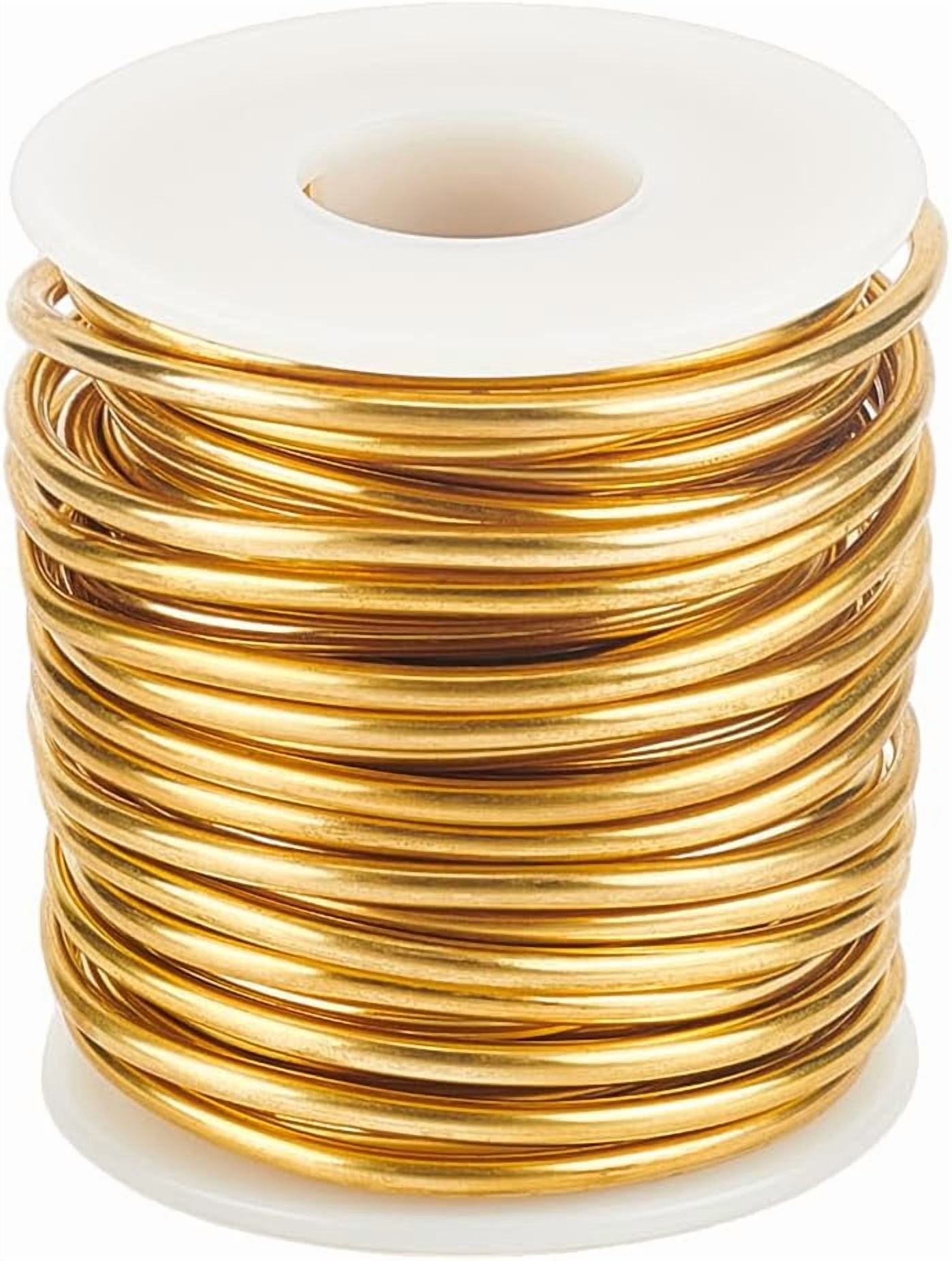 32.8 Feet Bare Solid Brass Wire 10 Gauge Round Soft Brass Wire Pure ...