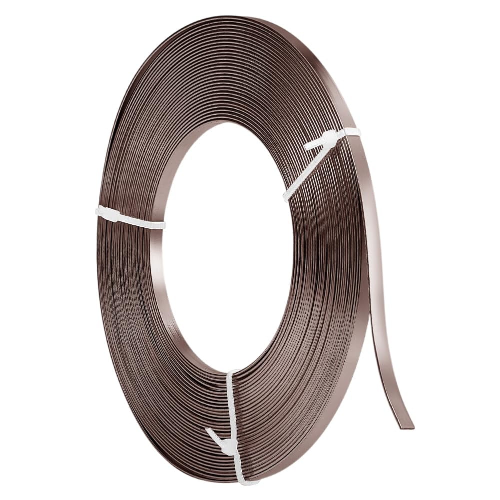 32.8 Feet Flat Craft Wire Bendable Metal Craft Wire Flexible Aluminum ...