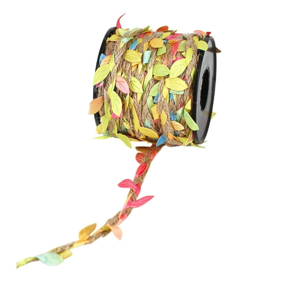 32.8 Feet Natural Twine String Rope 10m Leaves String Burlap Ribbon for ...