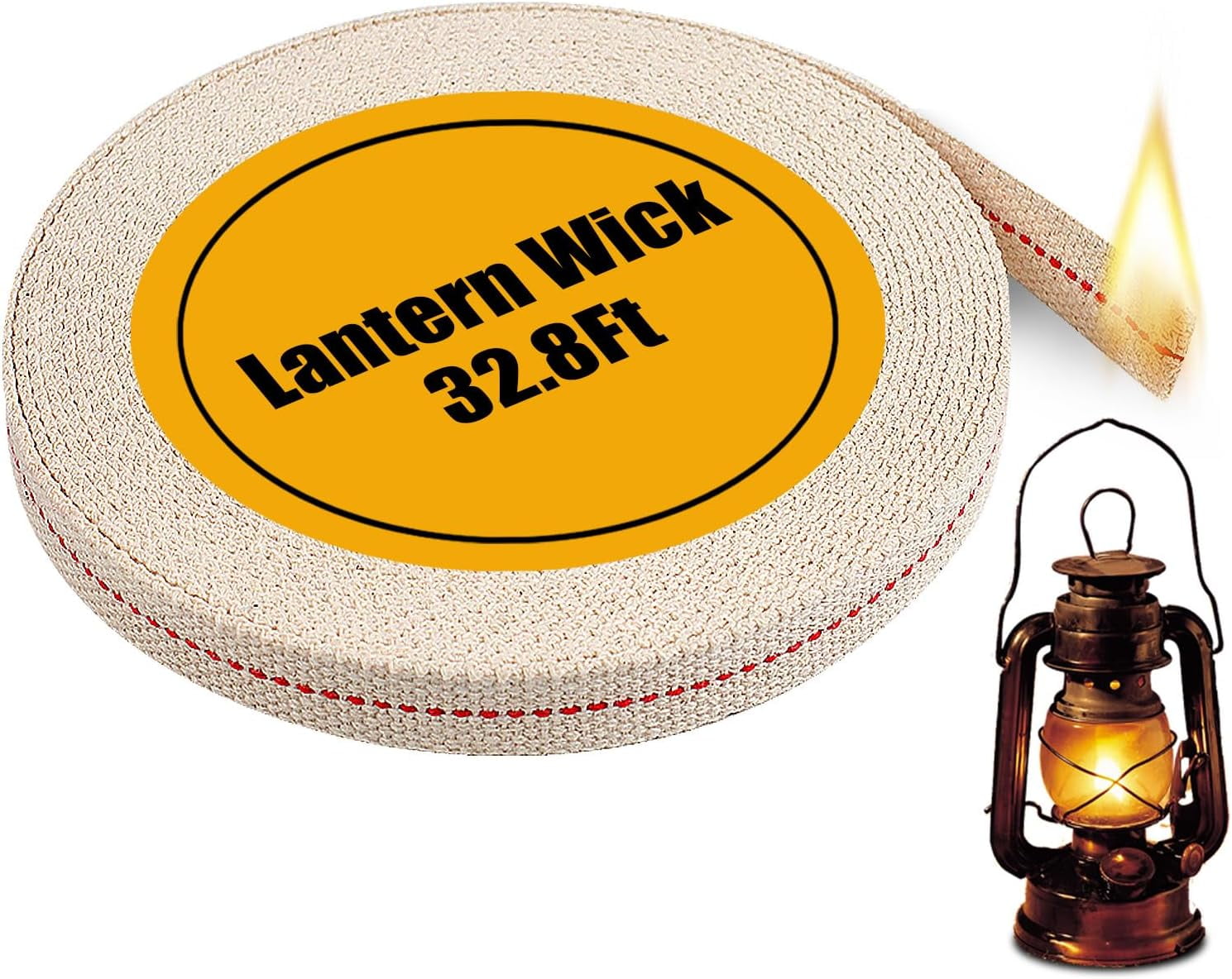 32.8 Feet Oil Lamp Wicks, Each Roll is 1/2-inch Wide Wicks for Oil ...