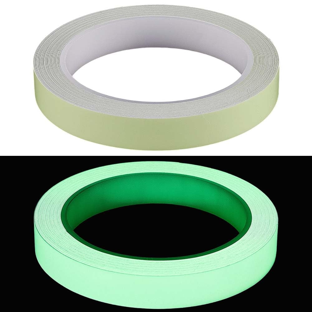32.8 Feet x 0.6 Inch Fluorescent Green Reflective Tape Stairway Safety ...