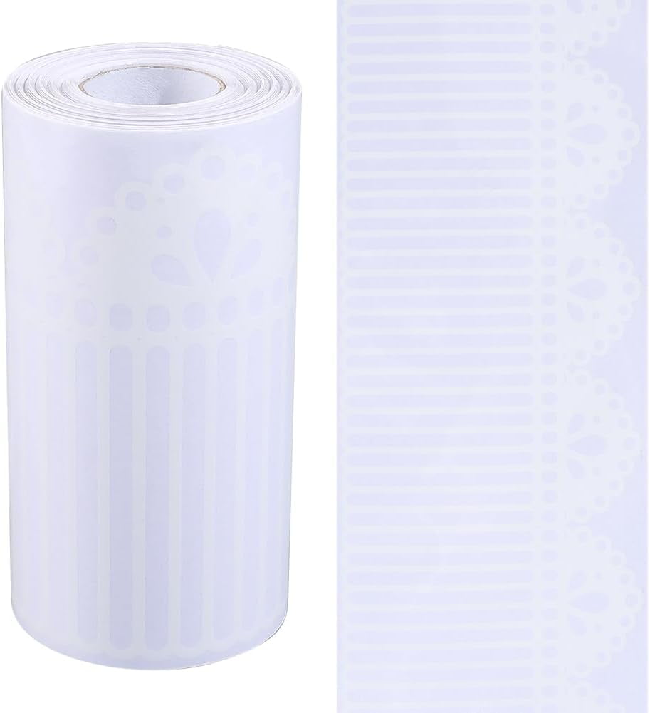 32.8 Feet x 3.9 Inch White Lace Wallpaper Border Peel and Stick ...