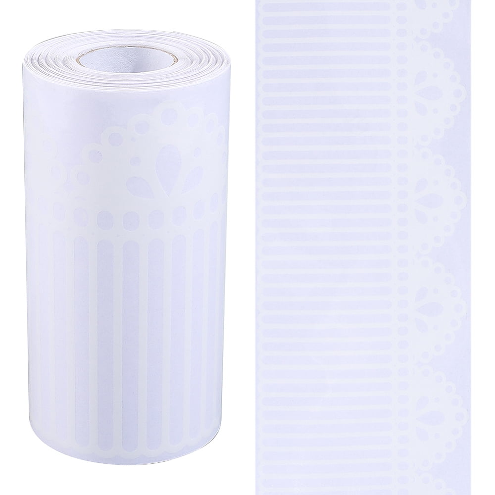 32.8 Feet x 3.9 Inch White Lace Wallpaper Border Peel and Stick ...