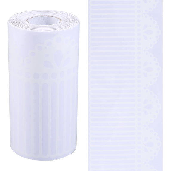 32.8 Feet x 3.9 Inch White Lace Wallpaper Border Peel and Stick ...