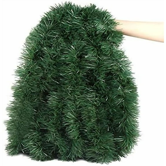 32.8 Ft Christmas Twist Garland，Artificial Vine Soft Greenery Decoration for Party Wedding ...