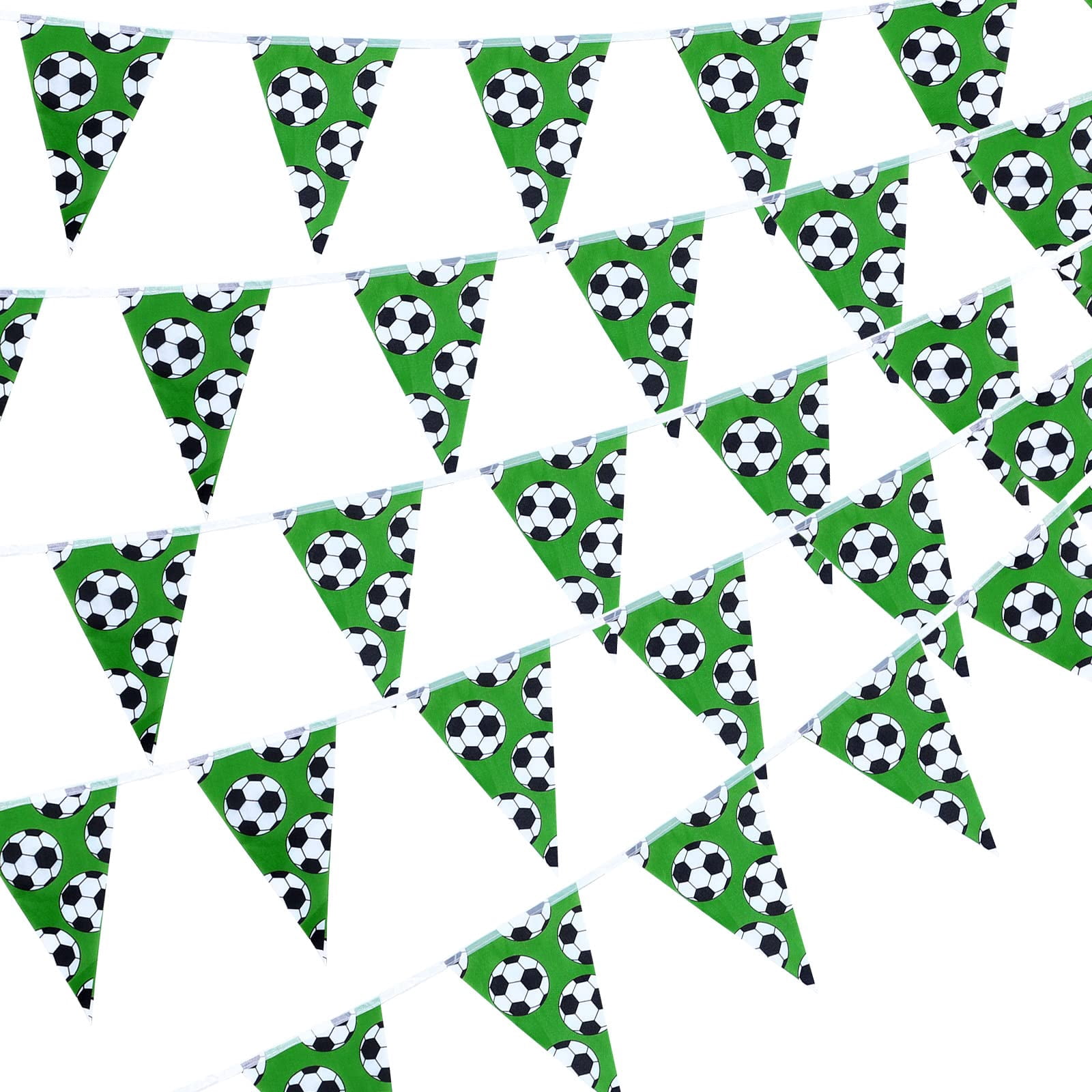 32.8 Ft Soccer Birthday Decorations Banner Soccer Pennant Flag Soccer ...