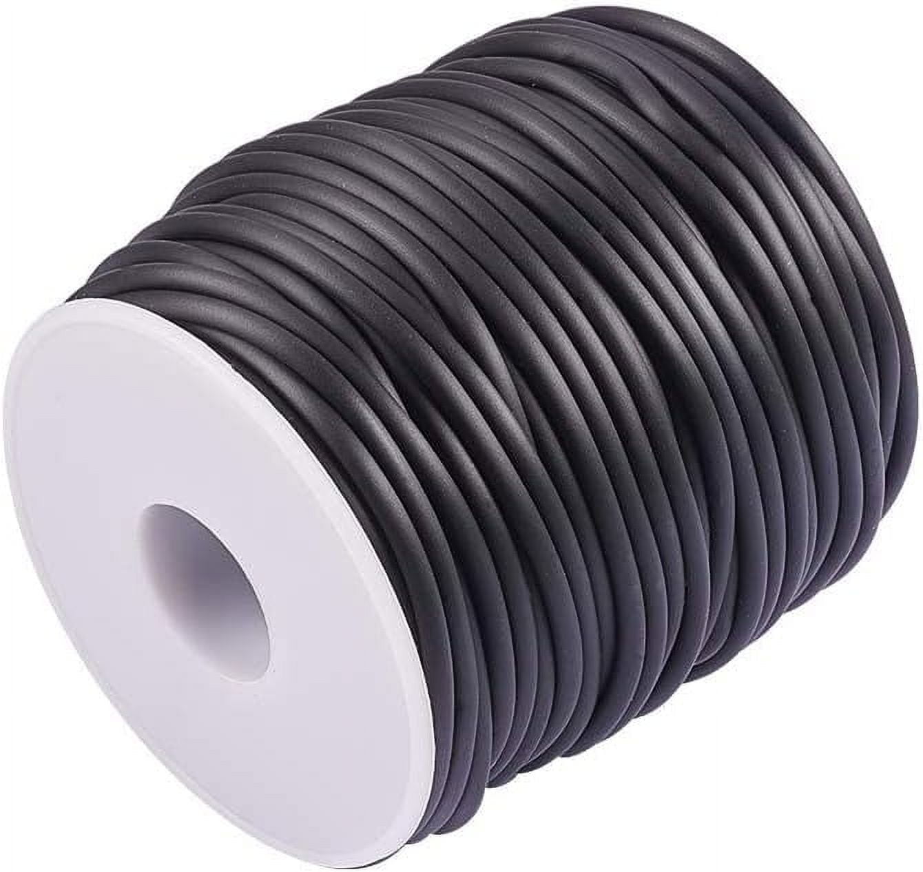 32.8 Yards Solid Rubber Cord 1 Roll Plastic Rope Round Elastic Cord ...