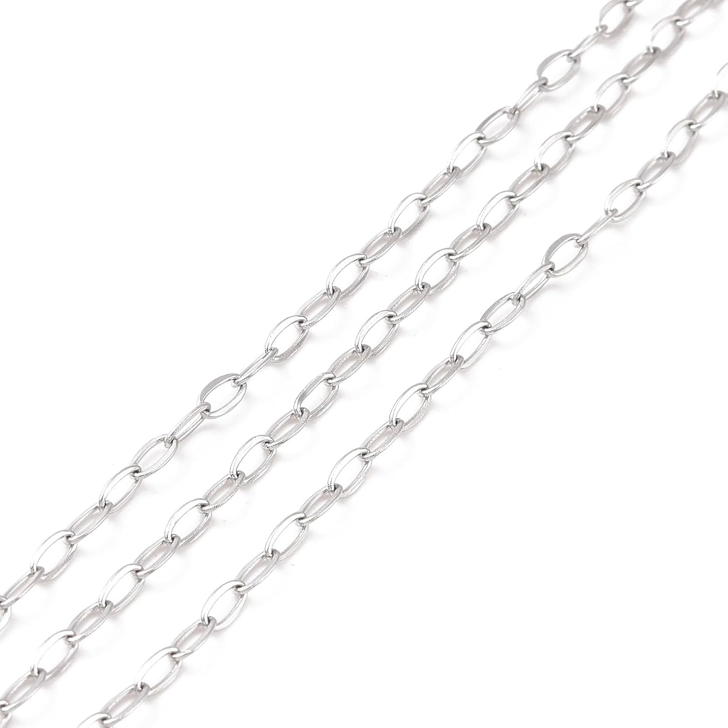 32.81 Feet(10m) 304 Stainless Steel Cable Chains Unwelded DIY Craft ...