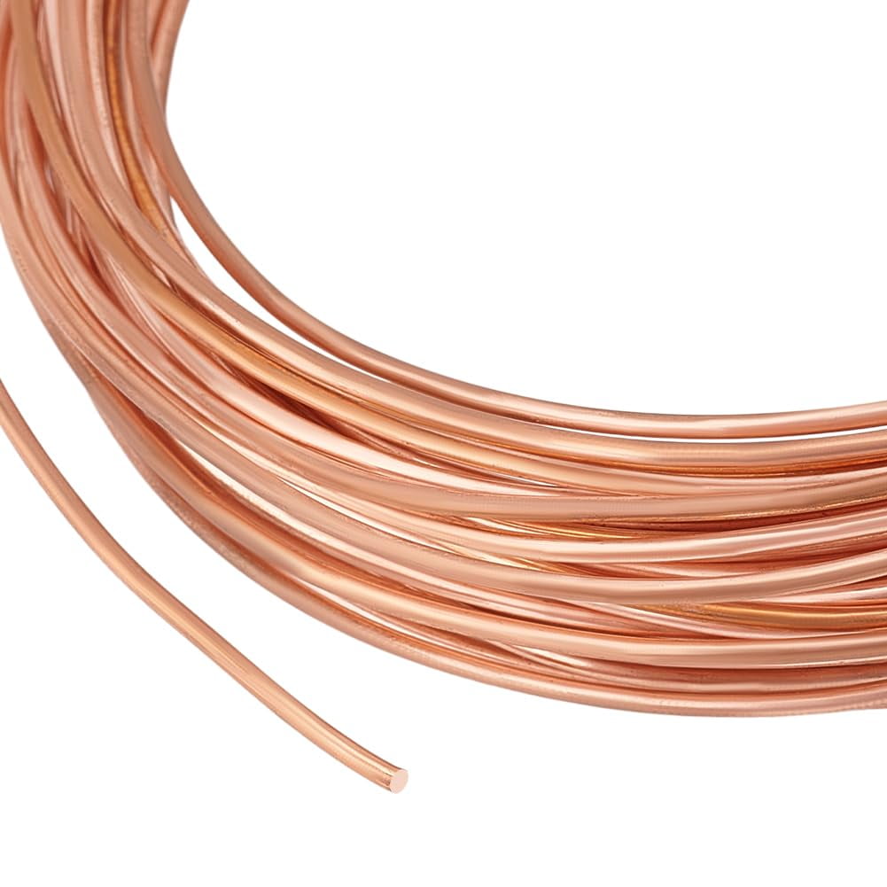 32.81 Feet Solid Copper Wire 14 Gauge Round Soft Copper Wire Pure ...