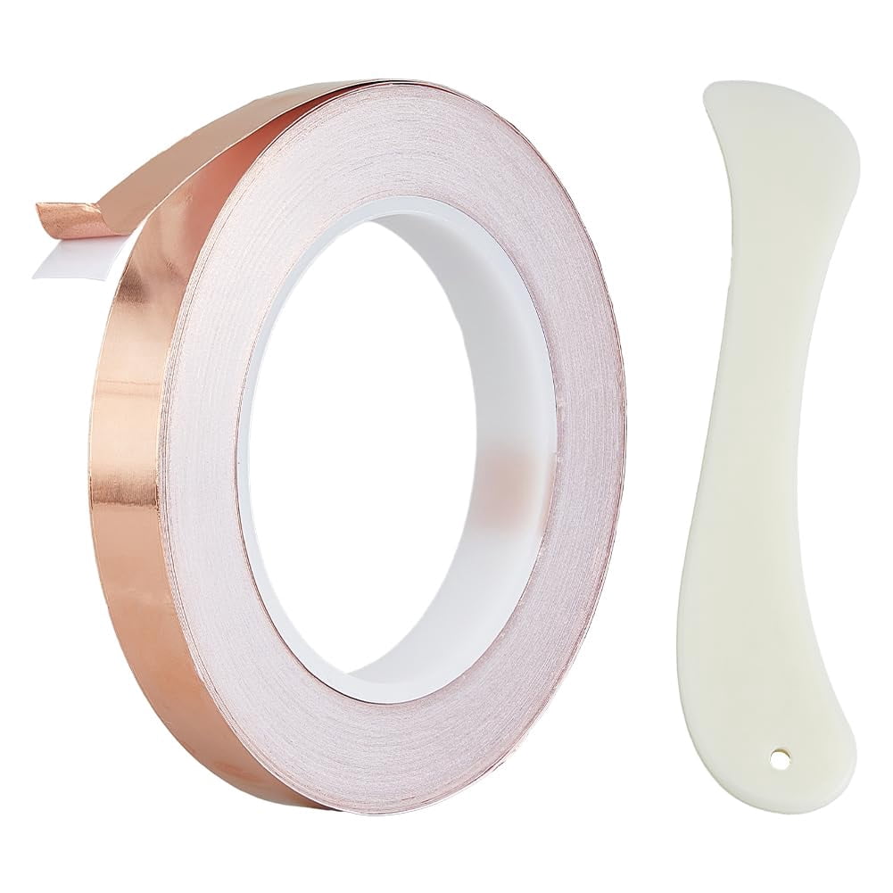 32.81 Yards(30m)/Roll Foil Taper Copper Sheet Roll Conductive EMI ...
