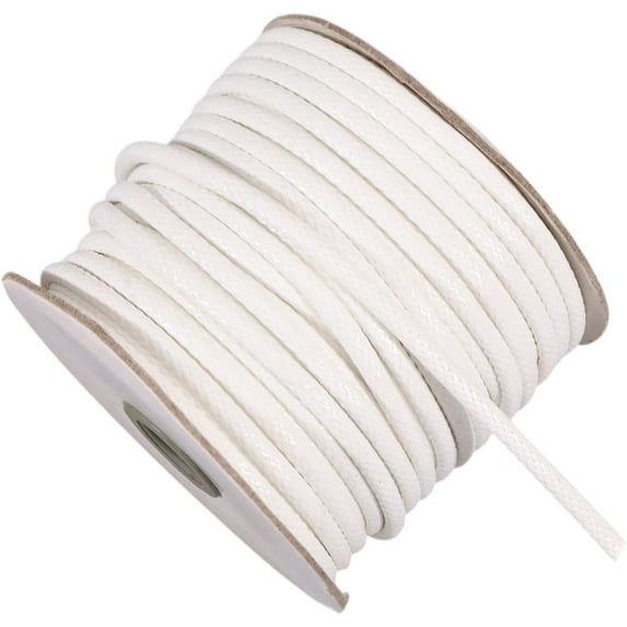 32.81 Yards Round Knitted Waxed Polyester Cords Wax Coated Thread 5mm ...