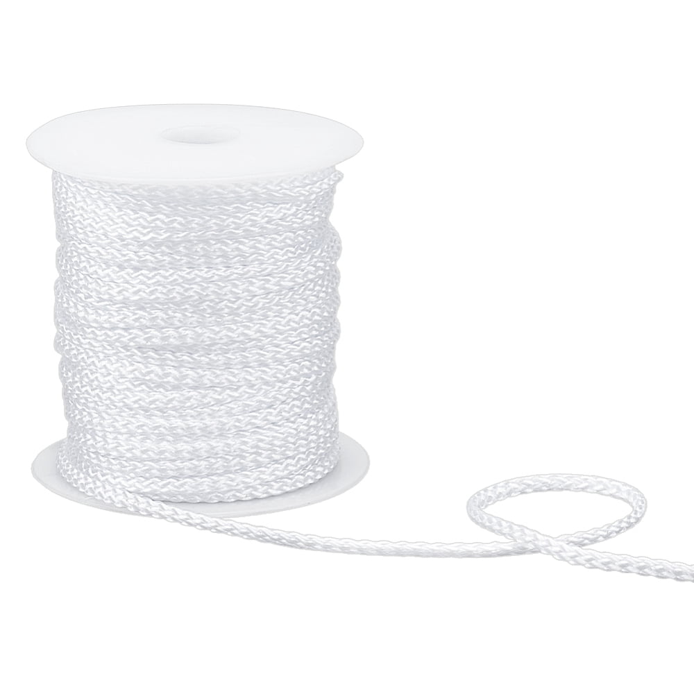 32.81 Yards White Loop Cord 4mm Lift Shade Cord Twisted Ropes Window ...