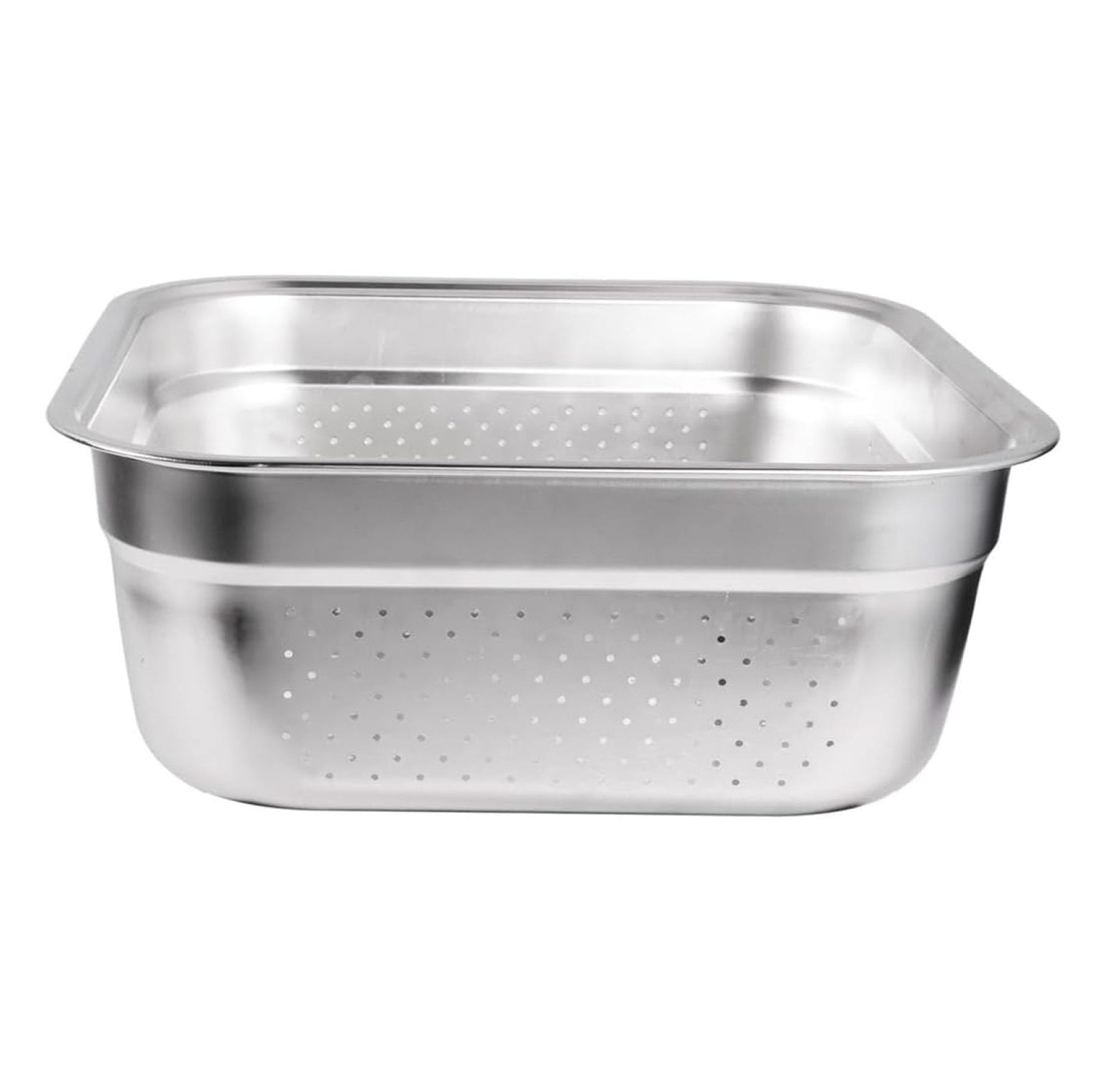 32.8CM Stainless Steel Square Colander, Kitchen Basket with Uniform ...
