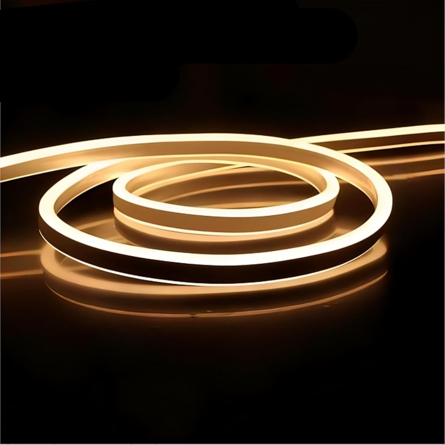 32.8FT 10M LED Neon Rope Lights, Warm White Waterproof Connectable LED ...