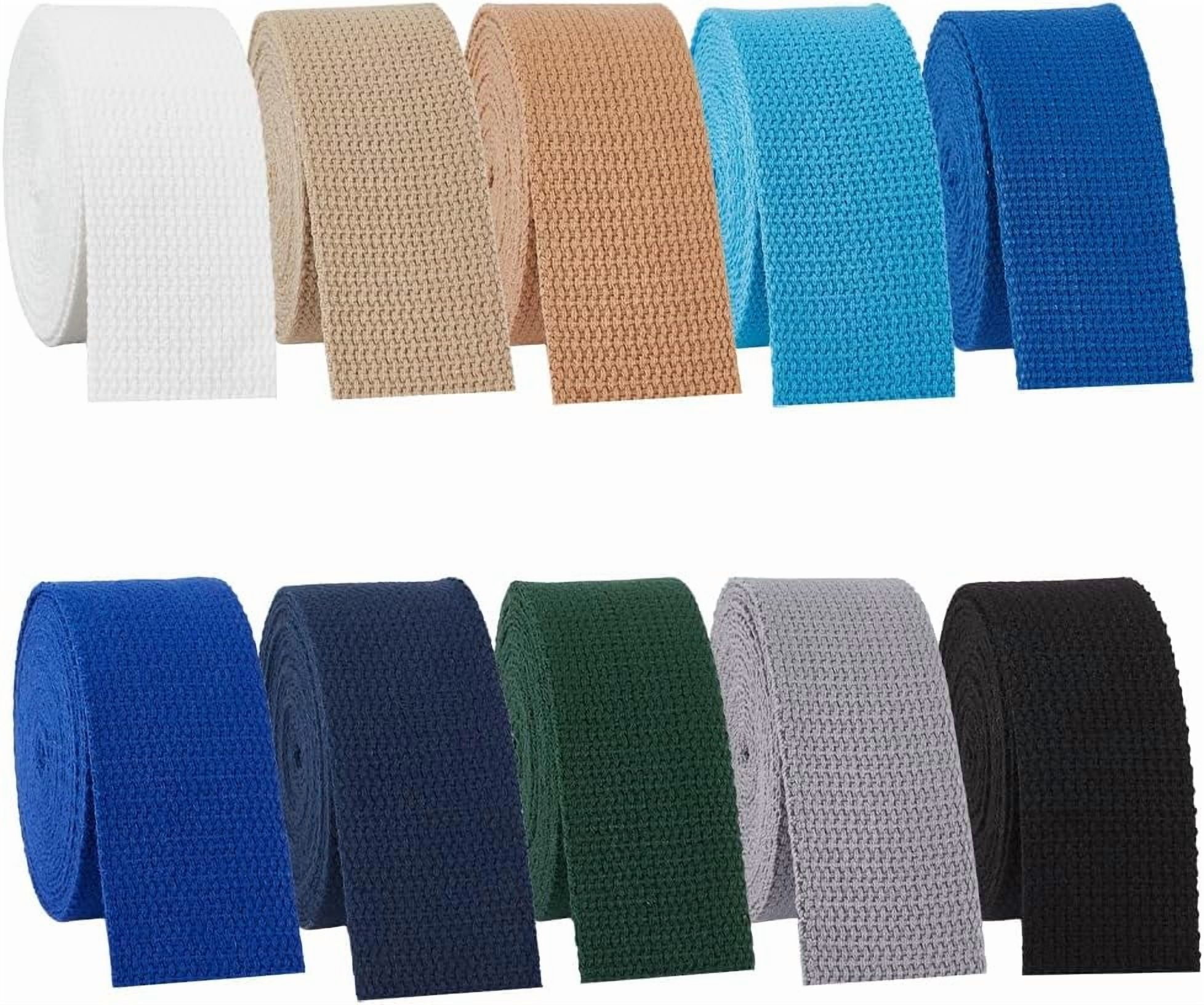 32.8Yards 10 Colors Cotton Webbing 1.5 inch Wide Heavy Polycotton ...