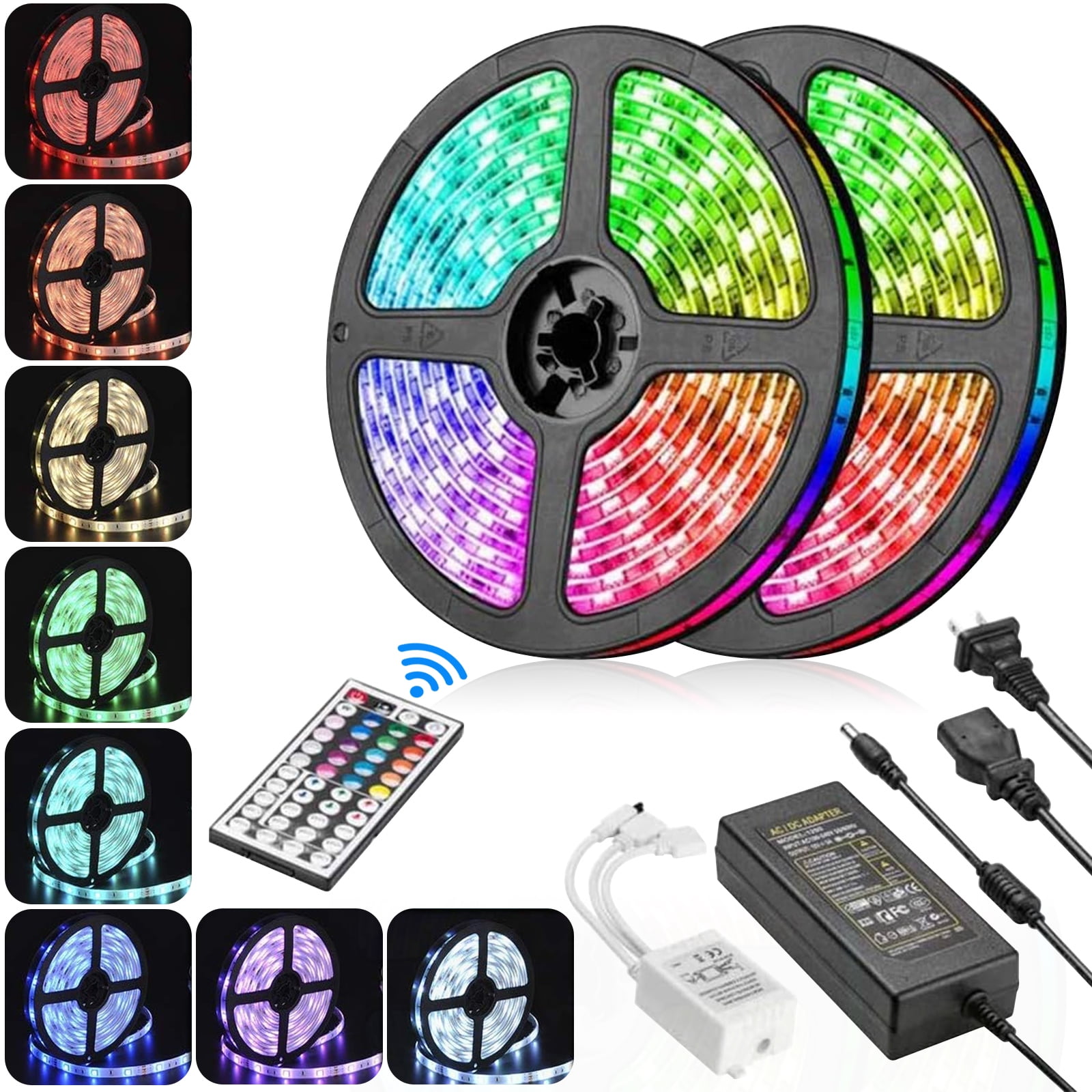 32.8feet/10M RGB Color Changing Led Strip Lights, 300LED SMD 5050 RGB ...